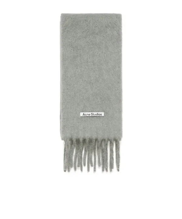 Acne Studios Fringed Scarf - Grey