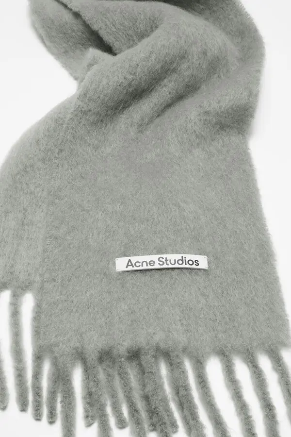 Acne Studios Fringed Scarf - Grey