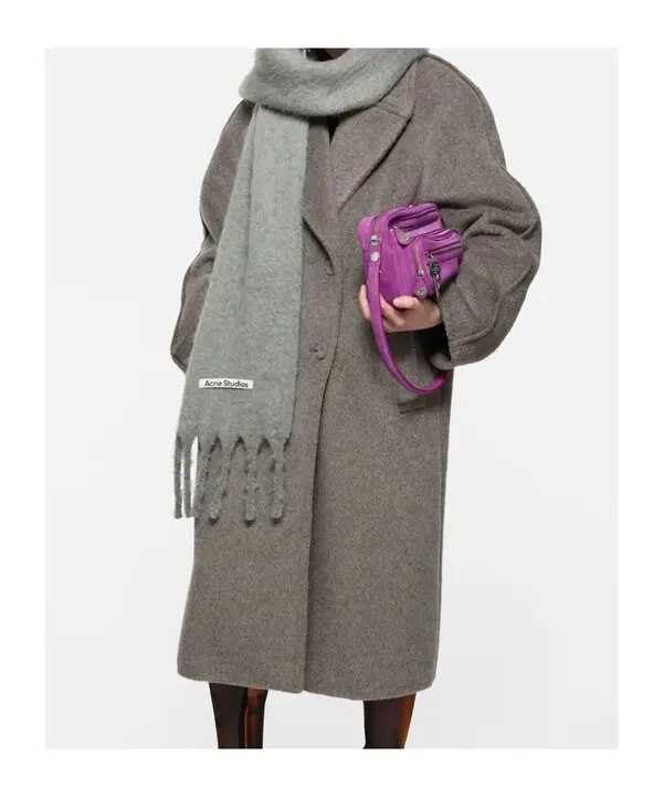 Acne Studios Fringed Scarf - Grey