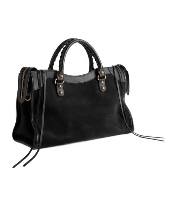 Balenciaga Studded Zip-detail Shoulder Bag