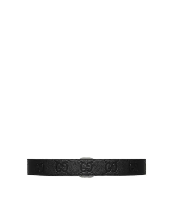 Gucci Logo Plaque Buckled Belt
