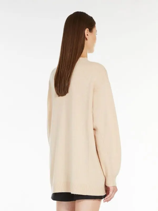 Max Mara Long-sleeved Knitted Sweater With '1951' Decal
