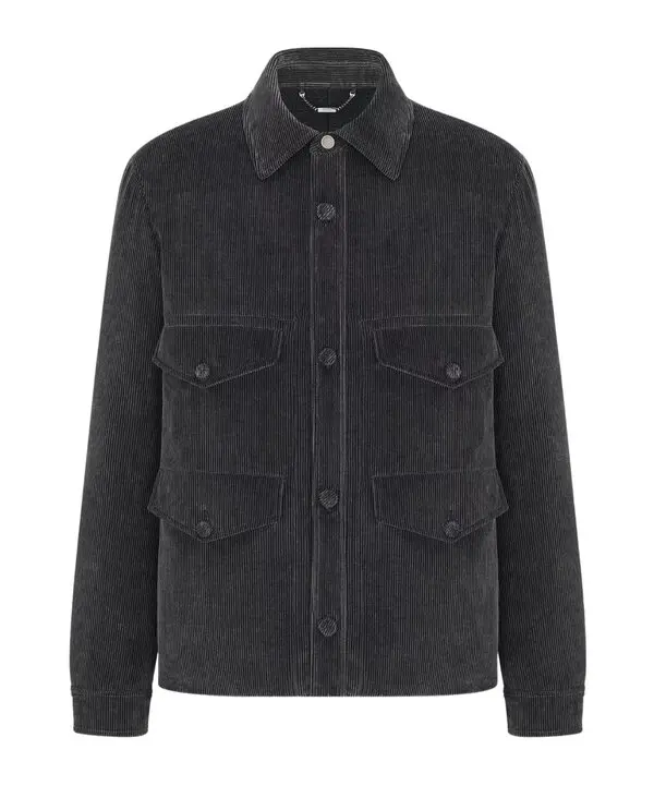 Dior Icons Safari Jacket In Corduroy - Grey
