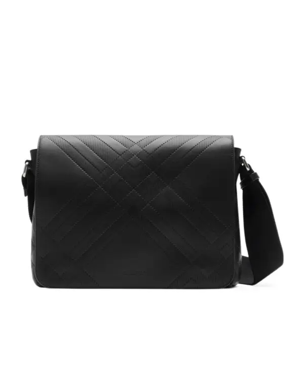 Burberry Checked Foldover-top Messenger Bag