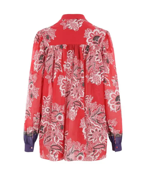Etro Floral-printed Long-sleeve Blouse