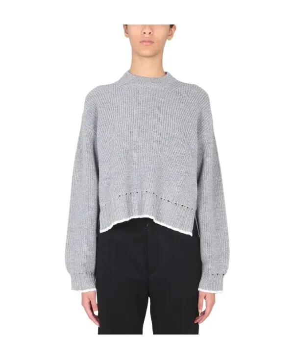 Proenza Schouler White Label Cut-out Crewneck Sweater