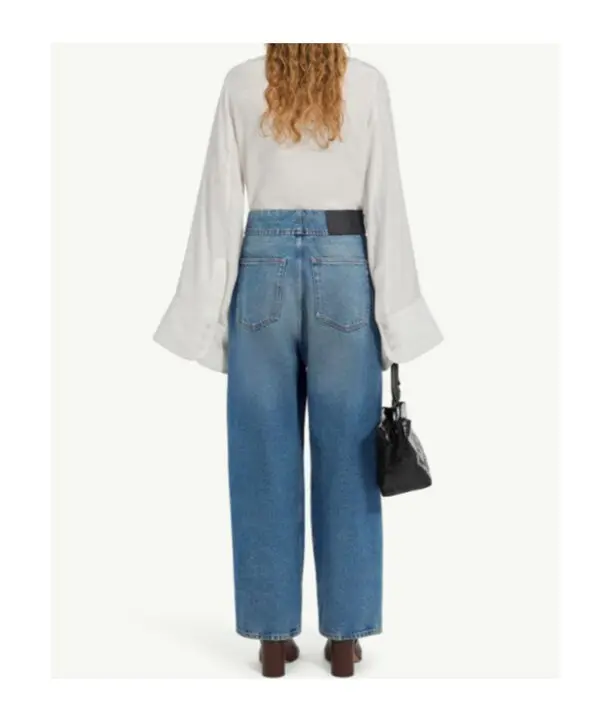 MAISON MARGIELA High-rise Straight-leg Jeans - Light Blue