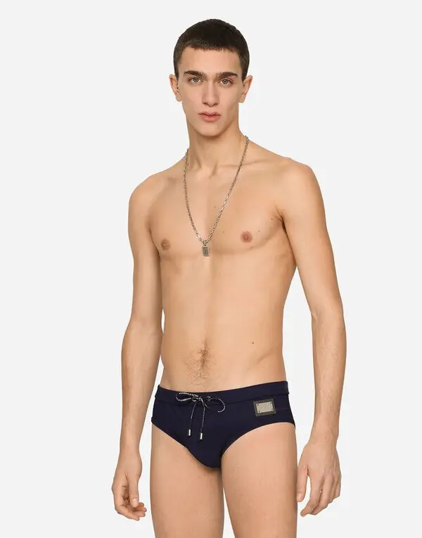 Dolce & Gabbana Logo Patch Drawstring Briefs