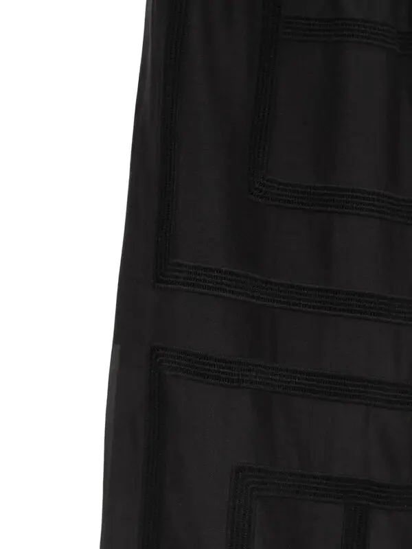 TOTEME Straight Wide-leg Trousers - Black