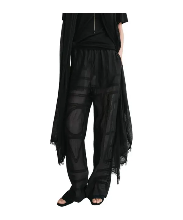 TOTEME Straight Wide-leg Trousers - Black