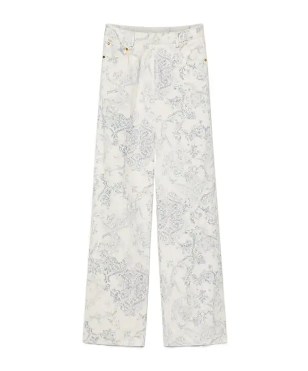 FORTE_FORTE Printed Paisley Trousers