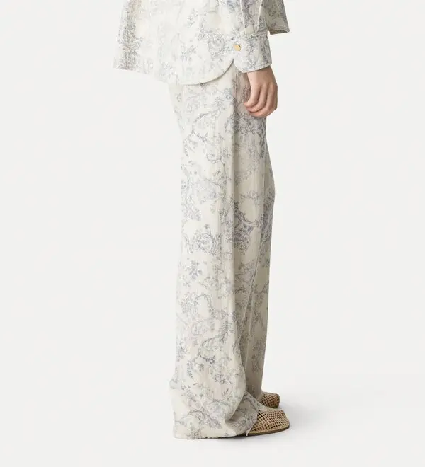 FORTE_FORTE Printed Paisley Trousers