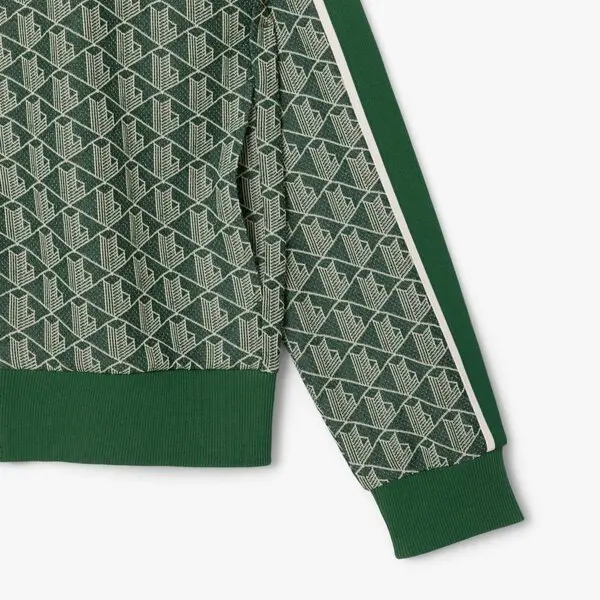Lacoste Zip-up Track Jacket With Embroidered Crocodile