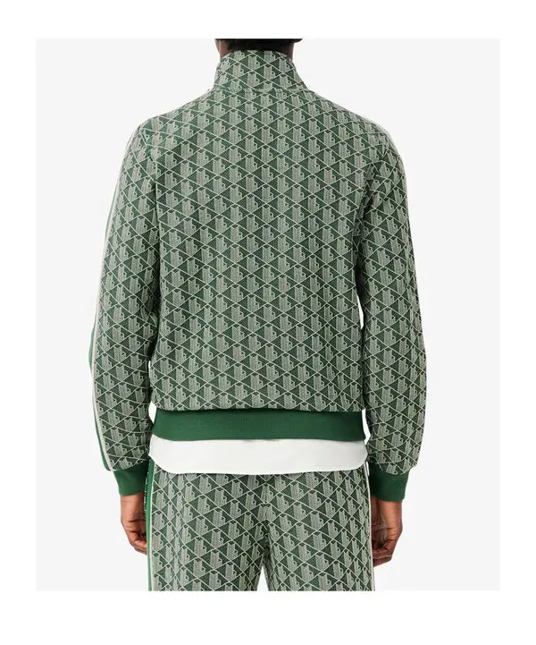 Lacoste Zip-up Track Jacket With Embroidered Crocodile