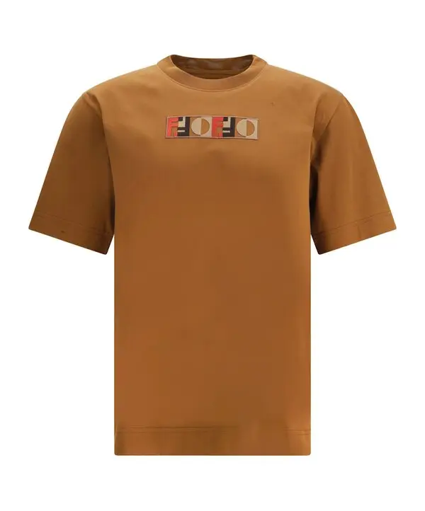 Fendi Logo Printed Crewneck T-shirt
