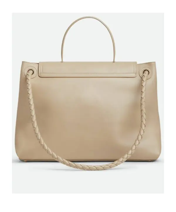 Bottega Veneta Braided Top Handle Shoulder Bag - Nude