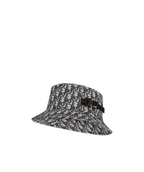 Dior Oblique Jacquard Bucket Hat - Black