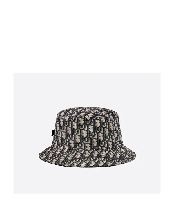 Dior Oblique Jacquard Bucket Hat - Black