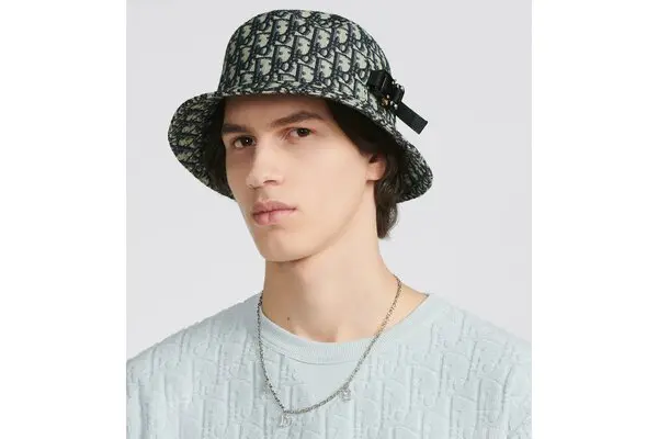 Dior Oblique Jacquard Bucket Hat - Black