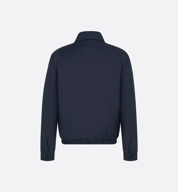 Dior Reversible Quilted Cannage Zipped Jacket - Blue