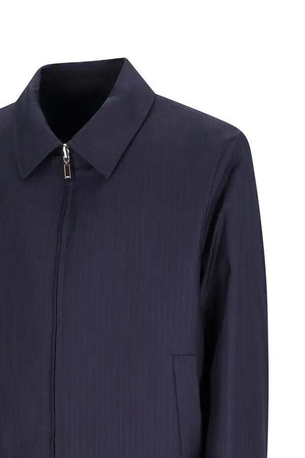 Dior Reversible Quilted Cannage Zipped Jacket - Blue
