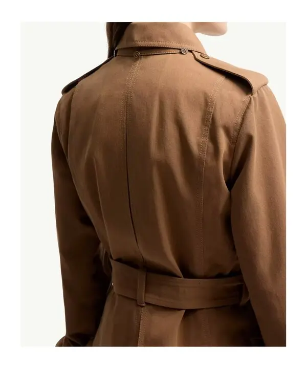 Moncler Centaurea Belted Hooded Jacket - Brown