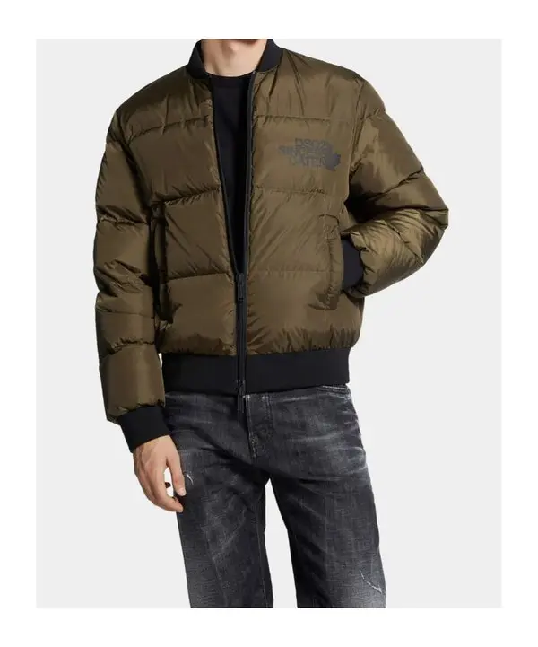 Dsquared2 Padded Bomber Jacket - Green