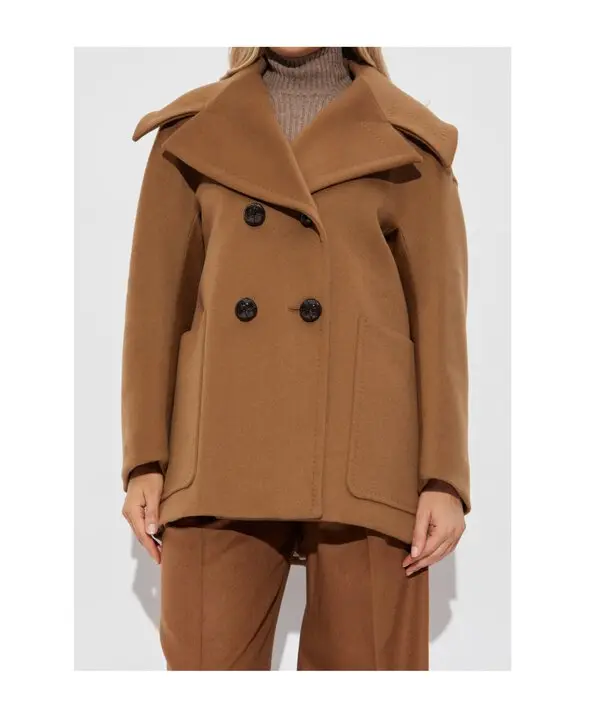 Max Mara Mario Double-breasted Coat - Brown