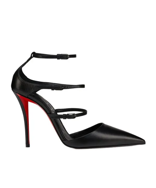 CHRISTIAN LOUBOUTIN Strappy Pointed Heeled Pumps