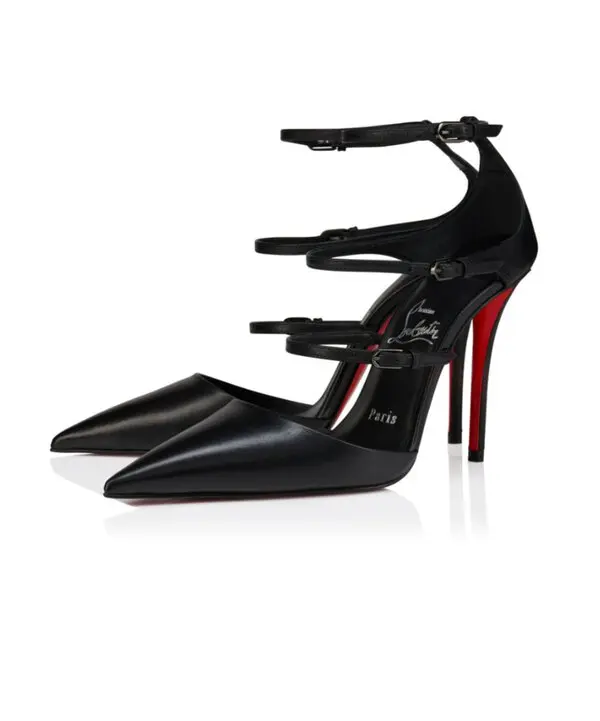 CHRISTIAN LOUBOUTIN Strappy Pointed Heeled Pumps