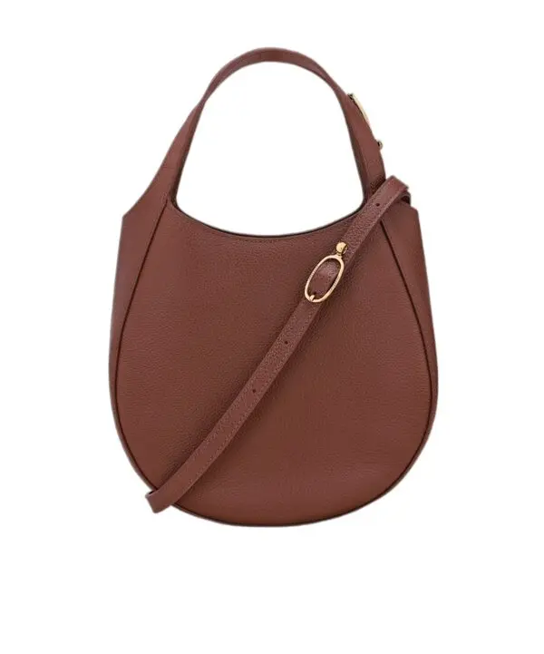 Longchamp Le Foulonné Grained-leather Tote Bag - Coffee