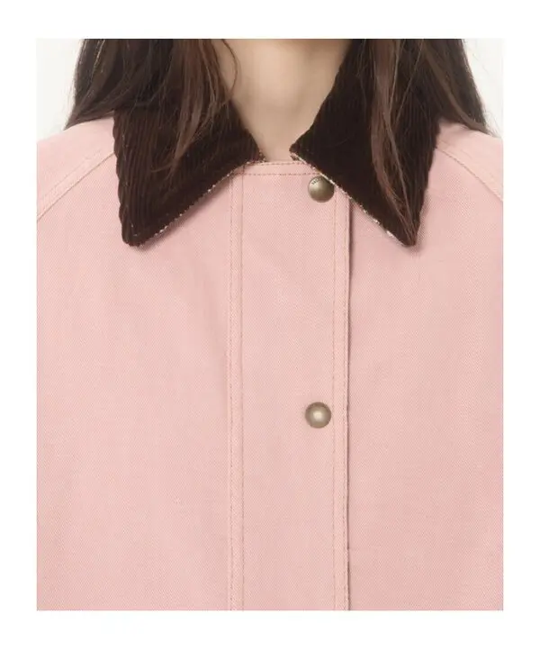 Valentino Garavani Floral Pocket Denim Peacoat