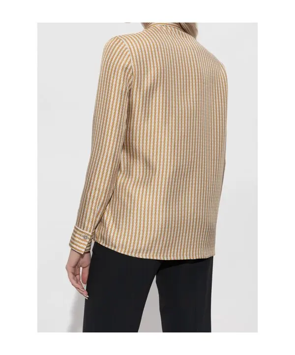 Versace Chain Print Long-sleeved Shirt