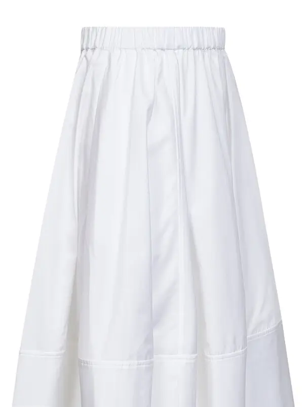 Co Tiered Gathered Midi Skirt