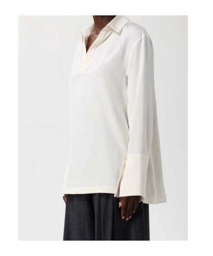 Max Mara Dover V-neck Long-sleeved Top - White
