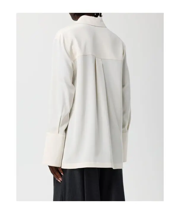 Max Mara Dover V-neck Long-sleeved Top - White