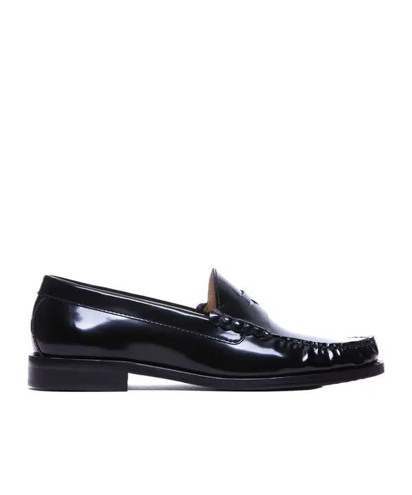STUART WEITZMAN Round Toe Loafers - Black