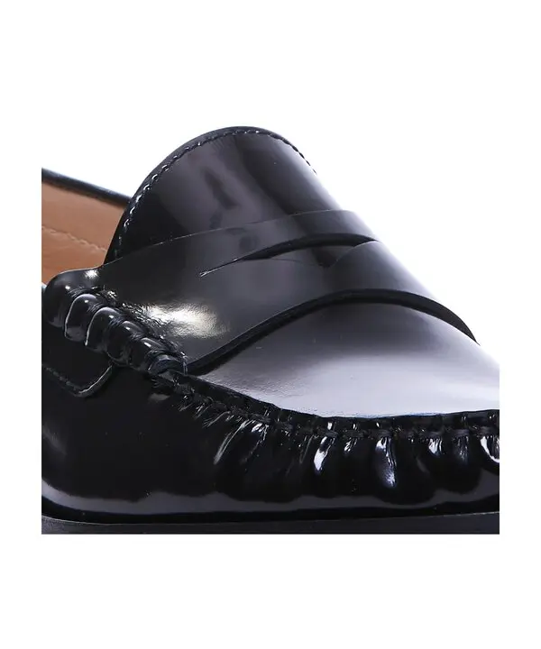 STUART WEITZMAN Round Toe Loafers - Black