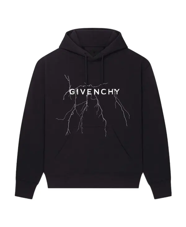 Givenchy Logo Printed Drawstring Hoodie