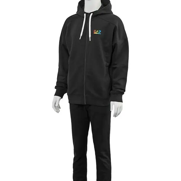 EA7 Logo-print Drawstring Hoodie