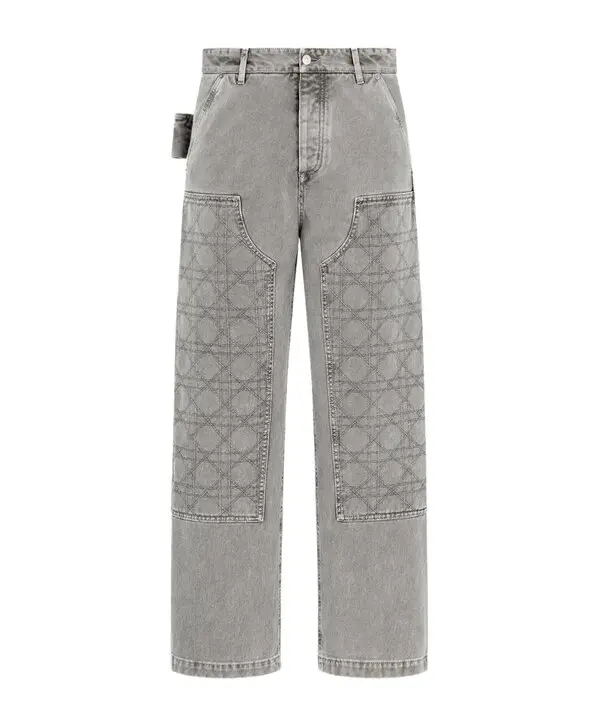 Dior Carpenter Jeans With Cannage Embroidery