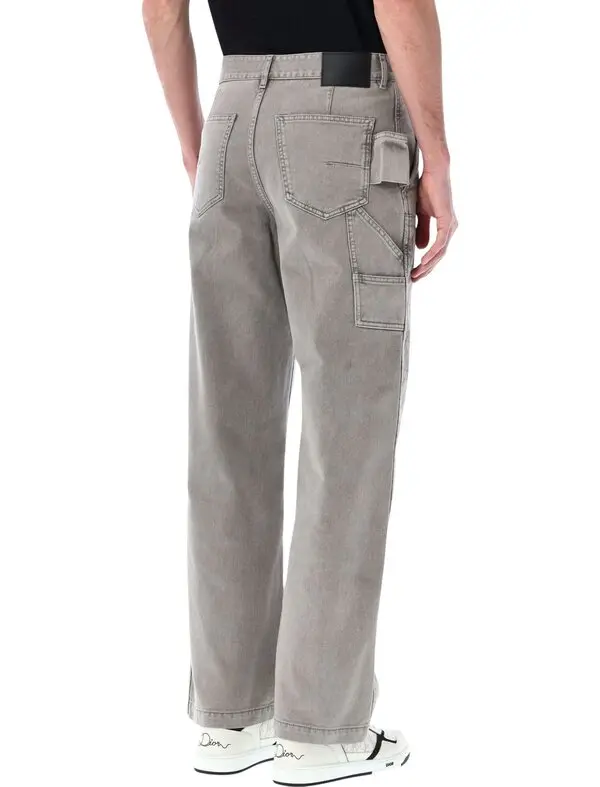 Dior Carpenter Jeans With Cannage Embroidery