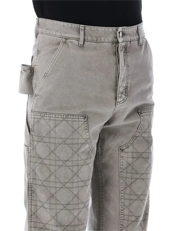Dior Carpenter Jeans With Cannage Embroidery