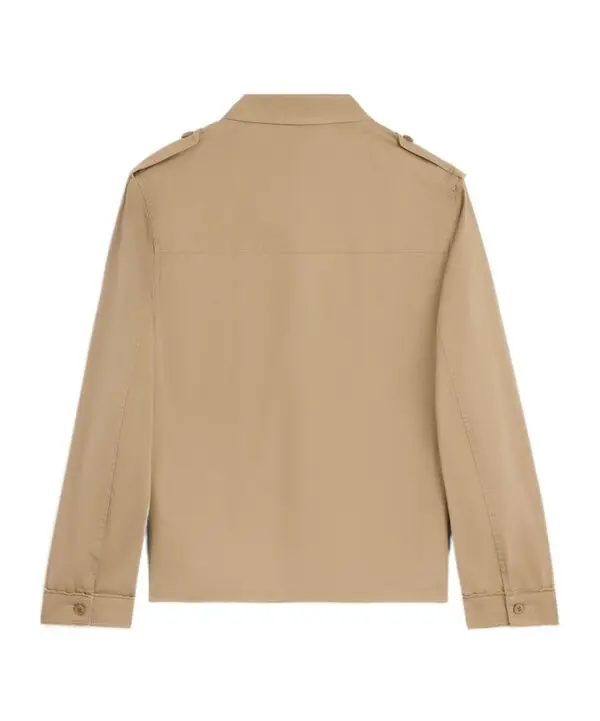 Celine Saharienne Jacket In Cotton Linen