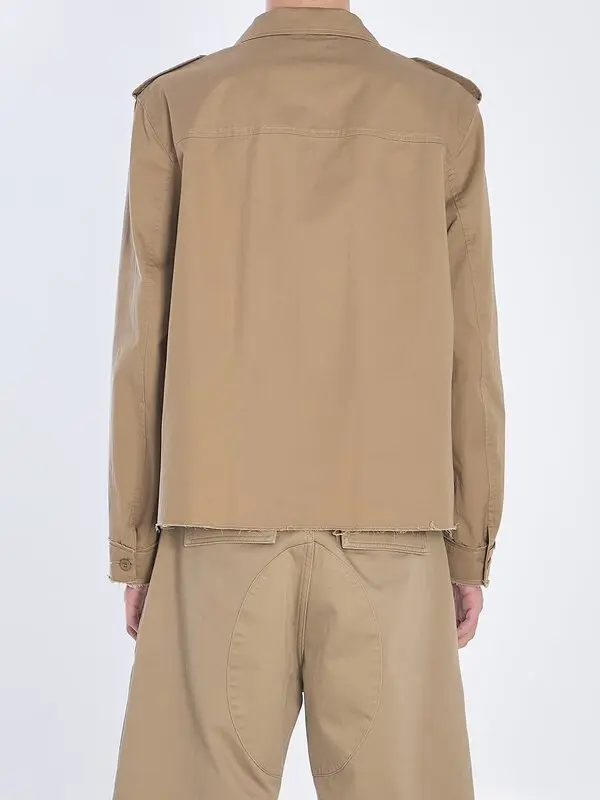 Celine Saharienne Jacket In Cotton Linen
