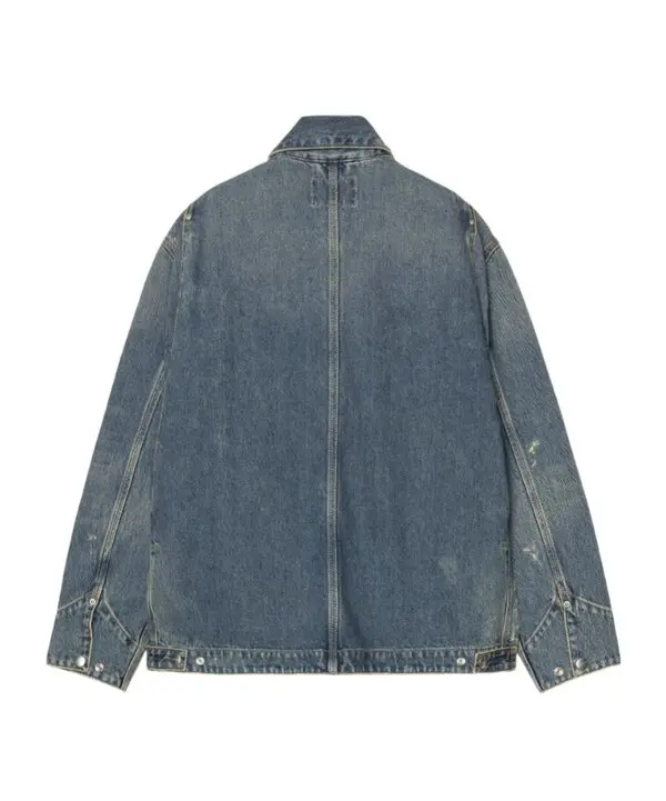 Carhartt Work In Progress Logo-patch Denim Jacket - Blue
