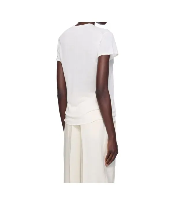 TOTEME Silk T-shirt - Ecru