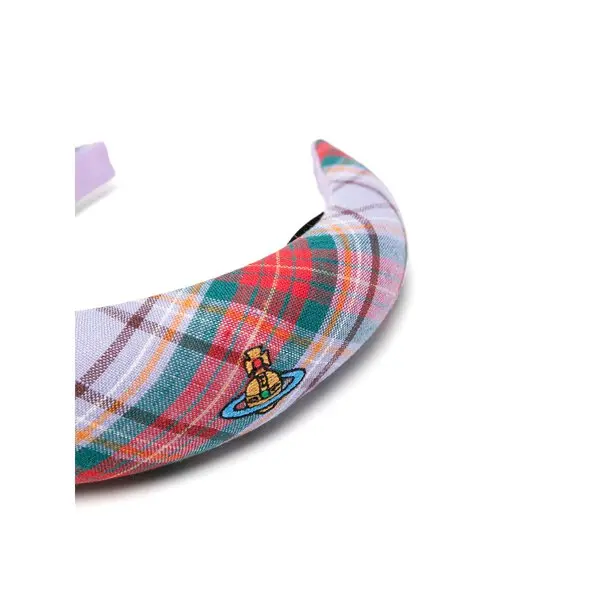 VIVIENNE WESTWOOD Tartan Padded Headband - Multicolor