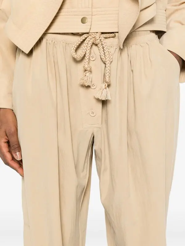 Isabel Marant Étoile Falcona Straight-leg Trousers - Nude