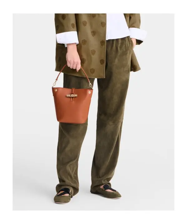 Longchamp Le Roseau Xs Bucket Bag - Bark